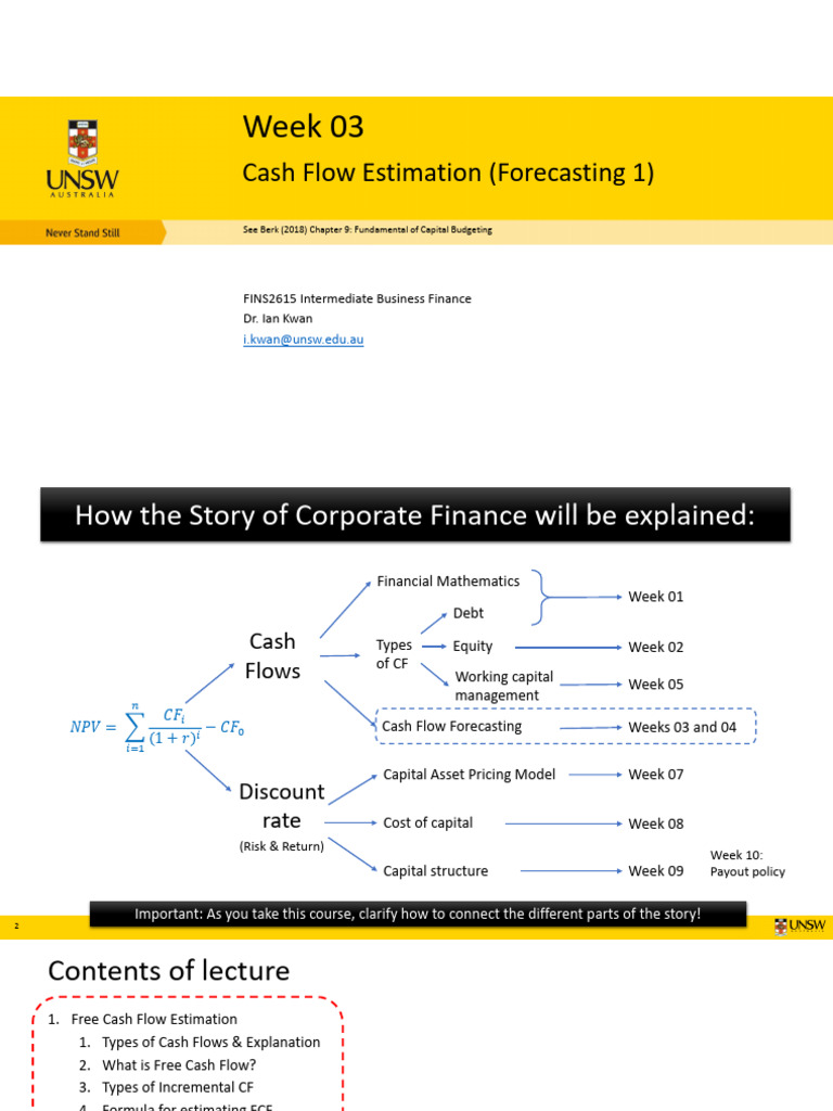 Cash Flow Estimation Guide | PDF | Book Value | Free Cash Flow