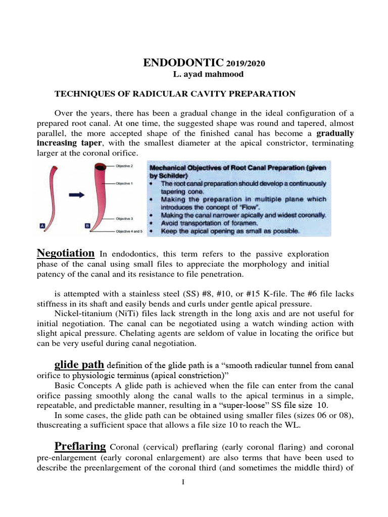Lec 17 Techniques of Radicular Cavity Preparation | PDF | Dentistry ...