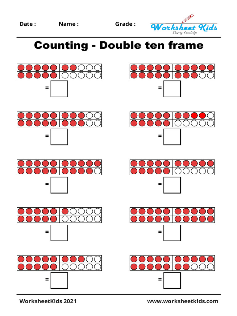 Counting-addition-subtraction-ten-frames_2 | PDF