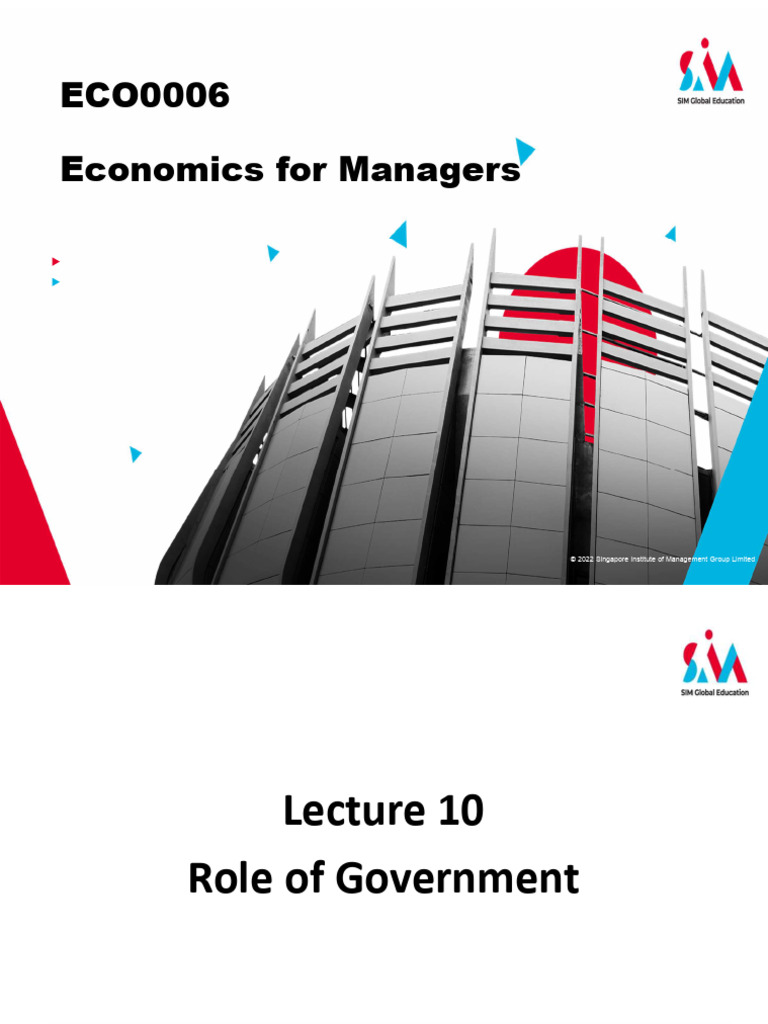Lecture 10 Role of Government-1 | PDF | Fiscal Multiplier | Fiscal Policy