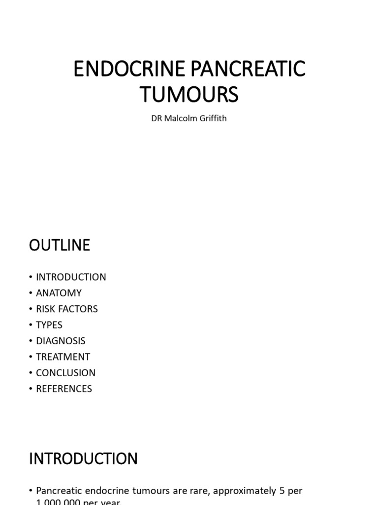 Endocrine Pancreatic Tumour | PDF | Pancreas | Endocrine System