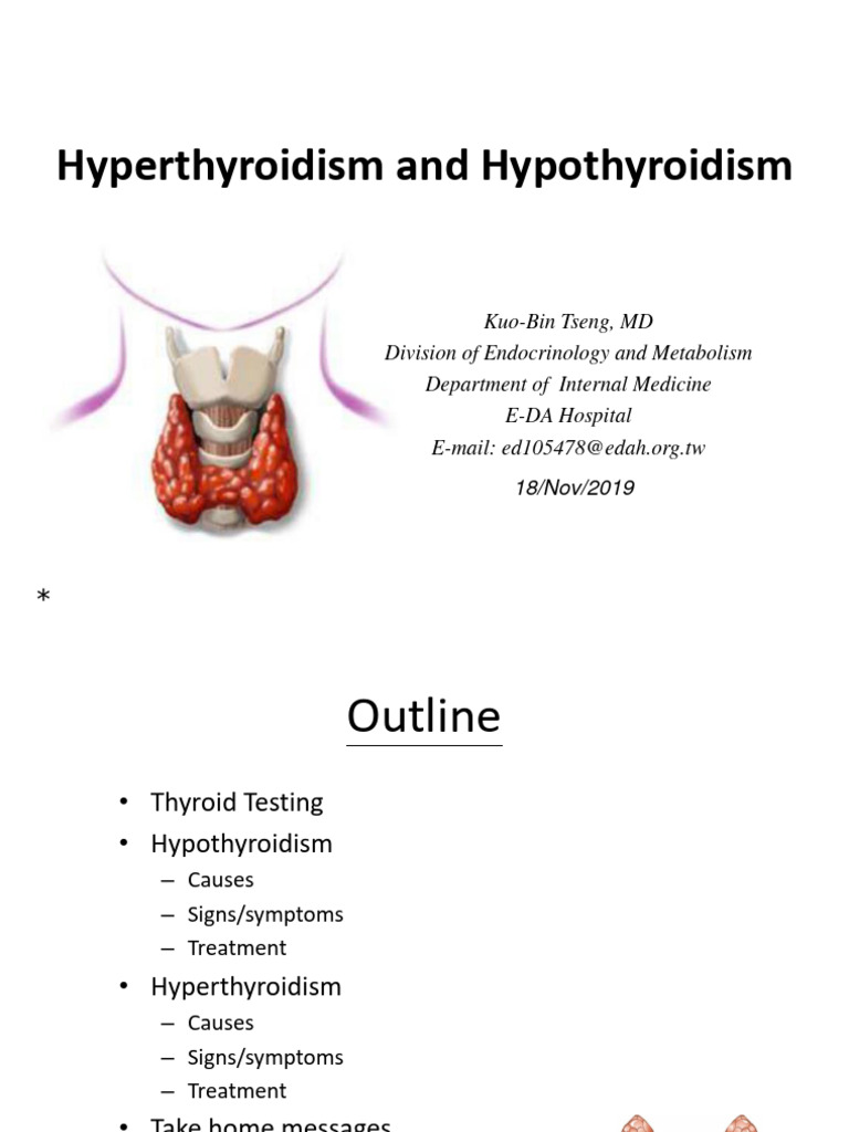 Hyperthyroidism and Hypothyroidism (18112019 F) | PDF | Hyperthyroidism ...