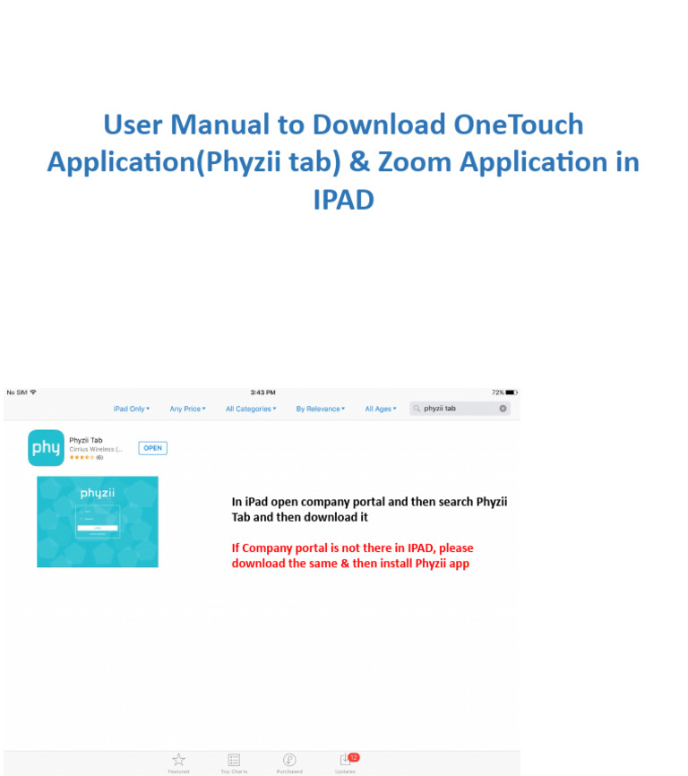 Onetouch Application Installation Process | PDF