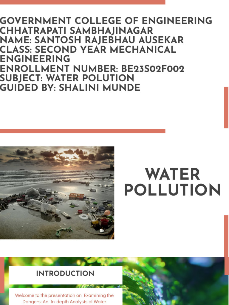 water pollution | Download Free PDF | Water Pollution | Pollution