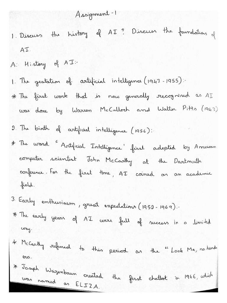 AI 1st Assignment | PDF