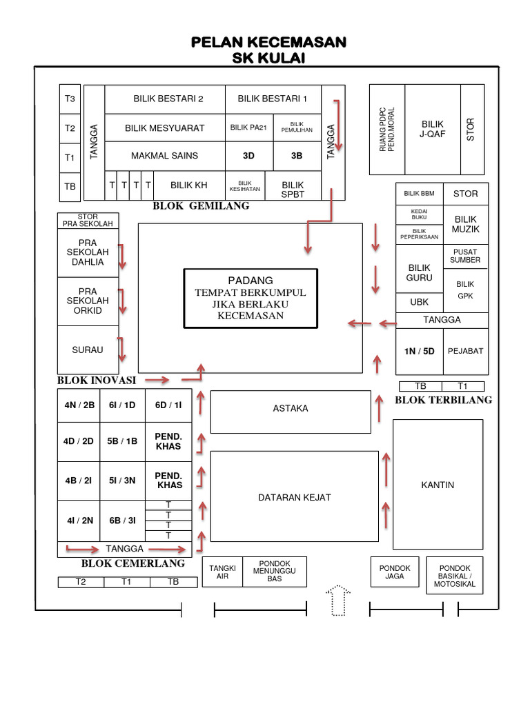 Pelan Kebakaran Sekolah 2023 | PDF