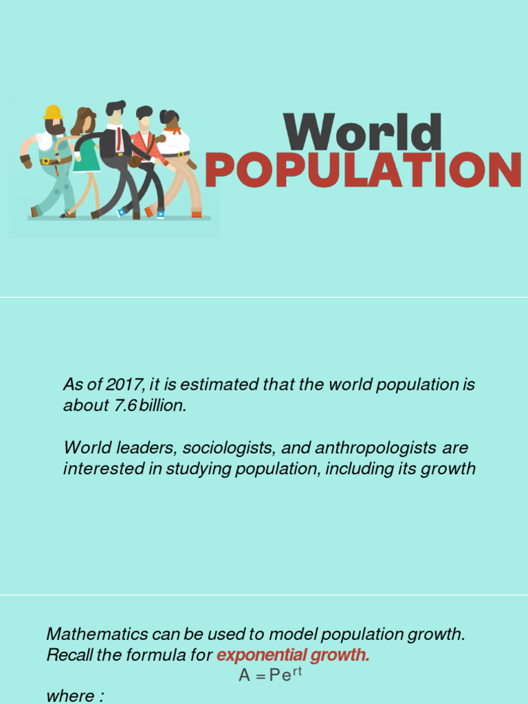 Lesson 1.3 World Population Growth | PDF | Applied Mathematics ...