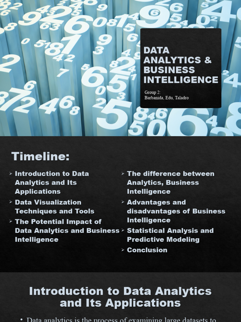 Data Analytics in Business Intelligence | PDF | Analytics | Data Analysis
