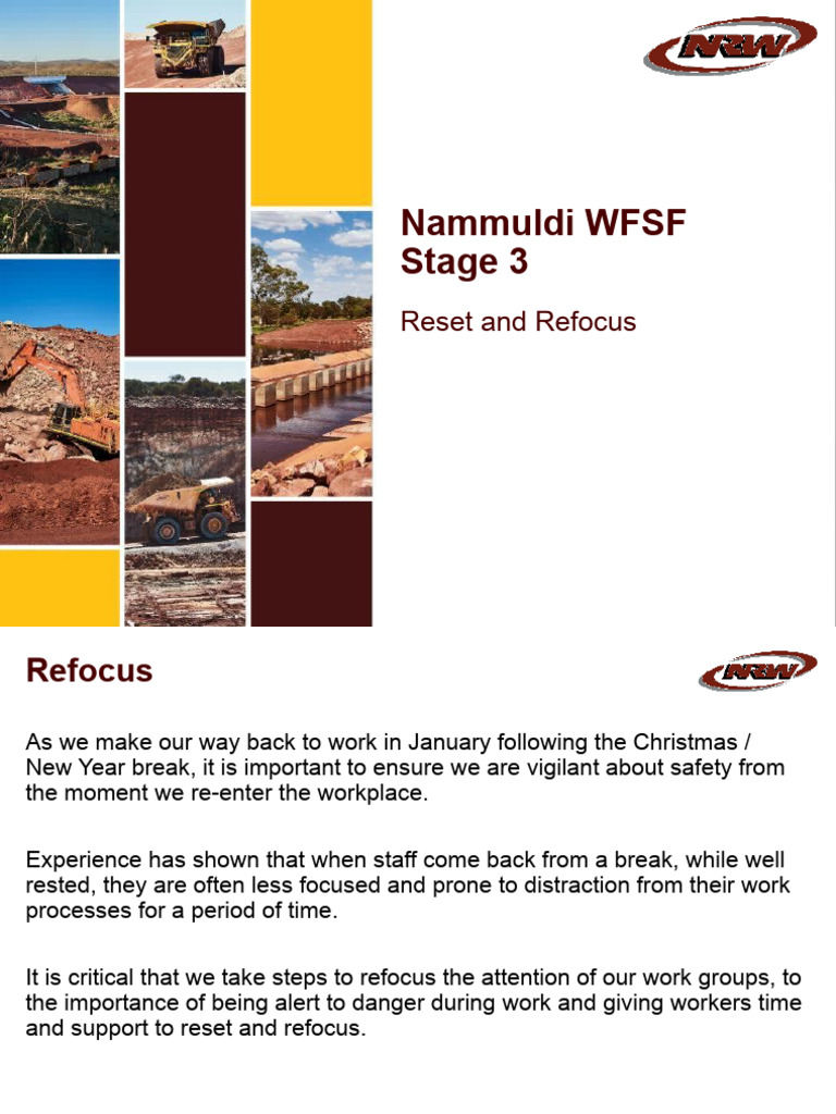 Refocus and Reset for Workplace Safety | PDF | Psychological Concepts ...