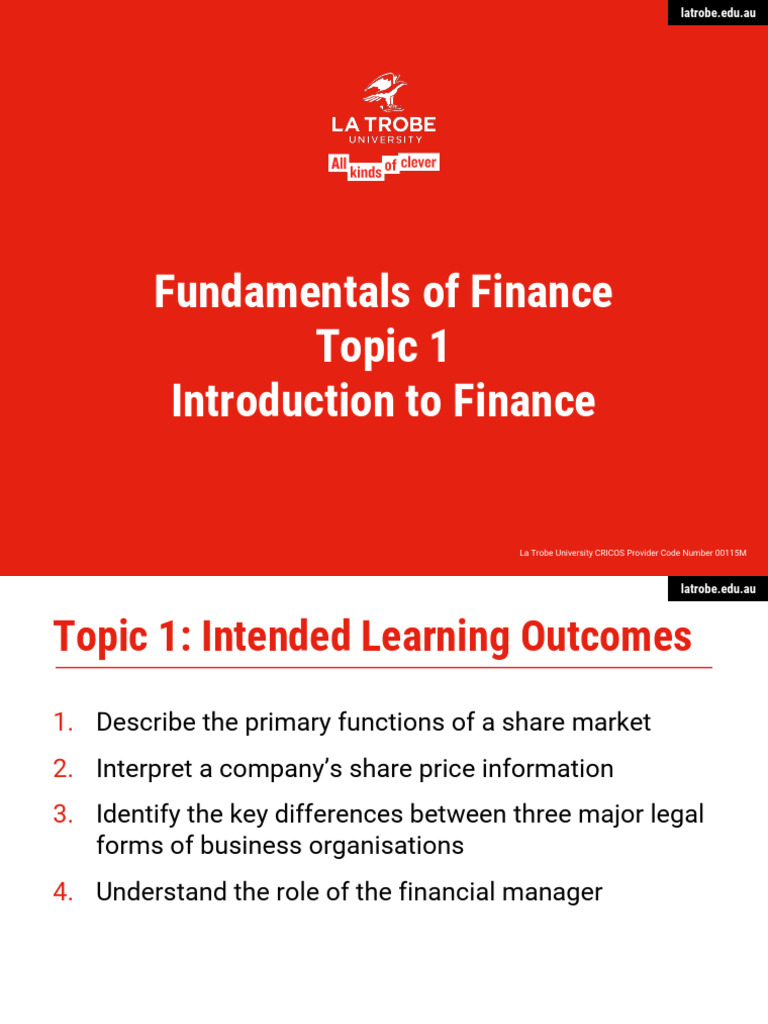 Workshop Slides Topic 1 | PDF | Stocks | Stock Market
