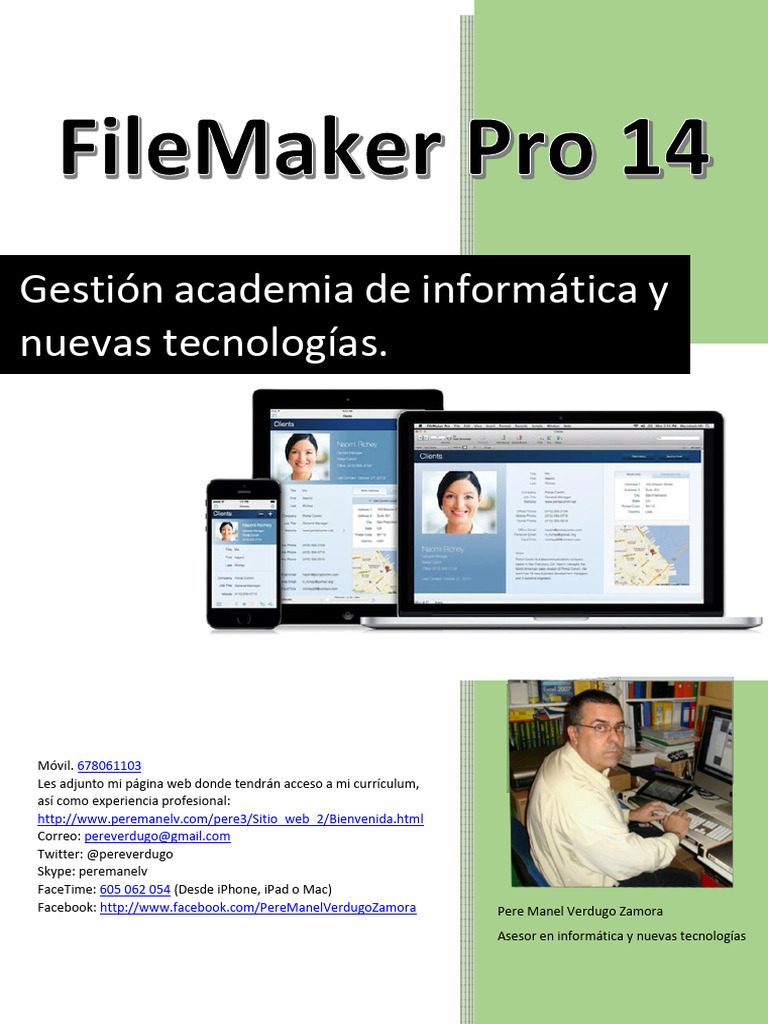 Gestión de Academia en FileMaker Pro 14 | PDF | Yo pad | Tecnología de ...