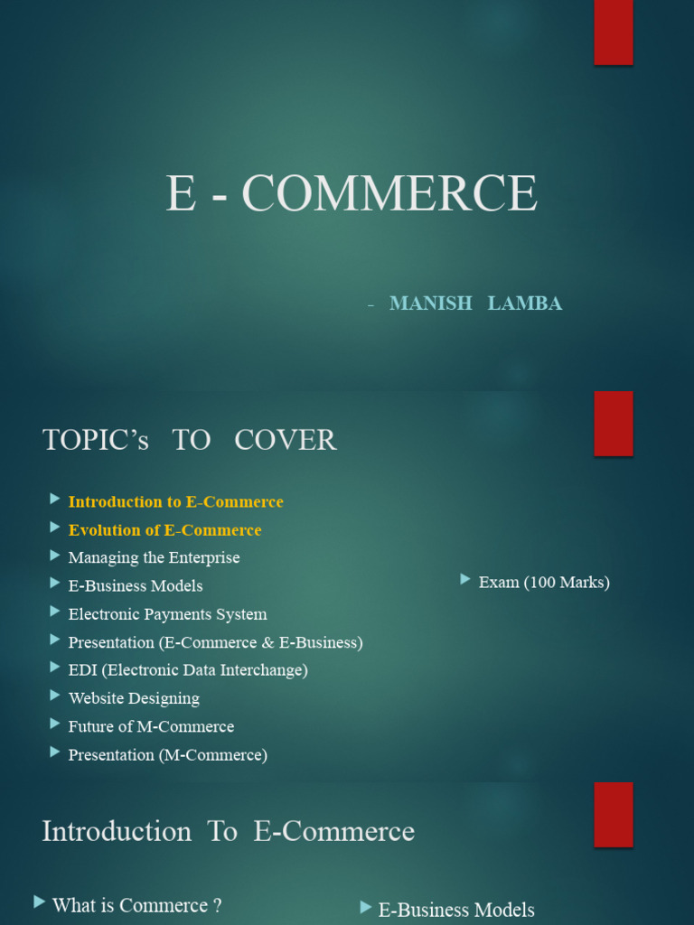 2 - Introduction | PDF | E Commerce | Electronic Business