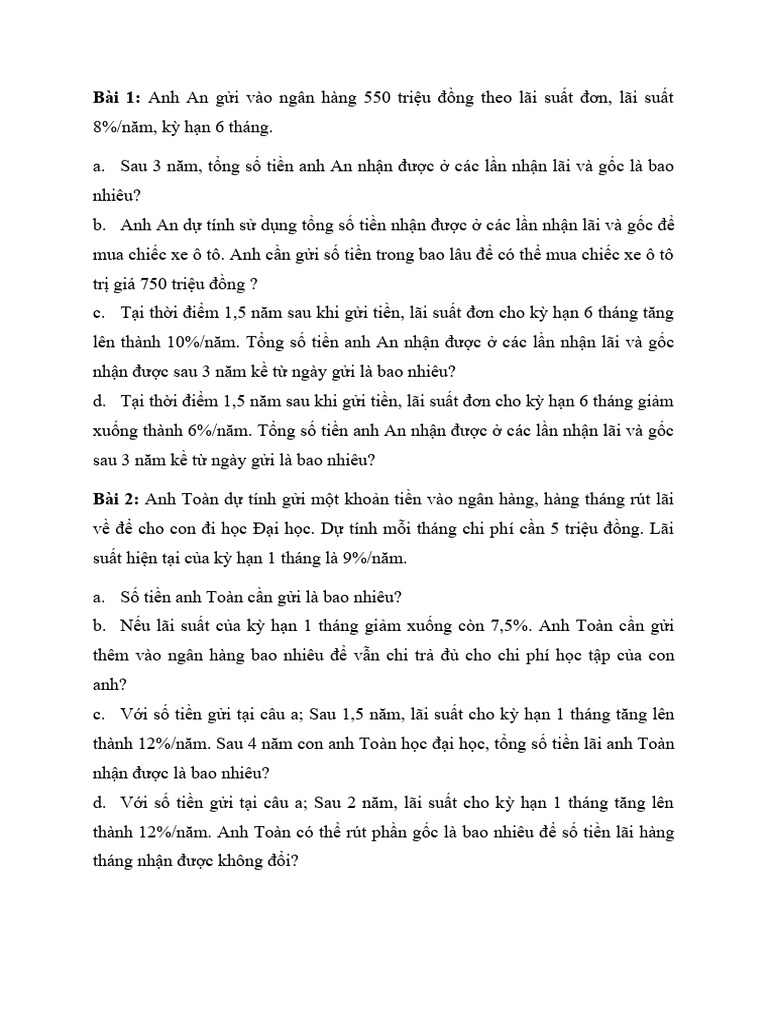 bài tập TCTT tự luận 2023 | PDF