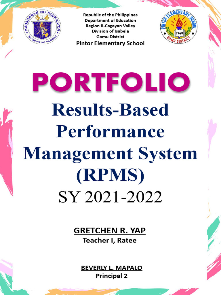 E-RPMS-PORTFOLIO-Design-TEN_GRETCHEN | Download Free PDF | Learning ...