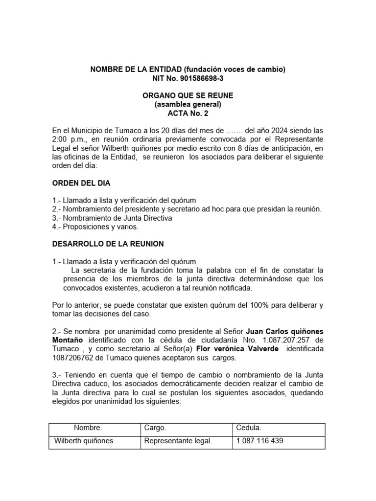 Junta Directiva | PDF | Gobierno