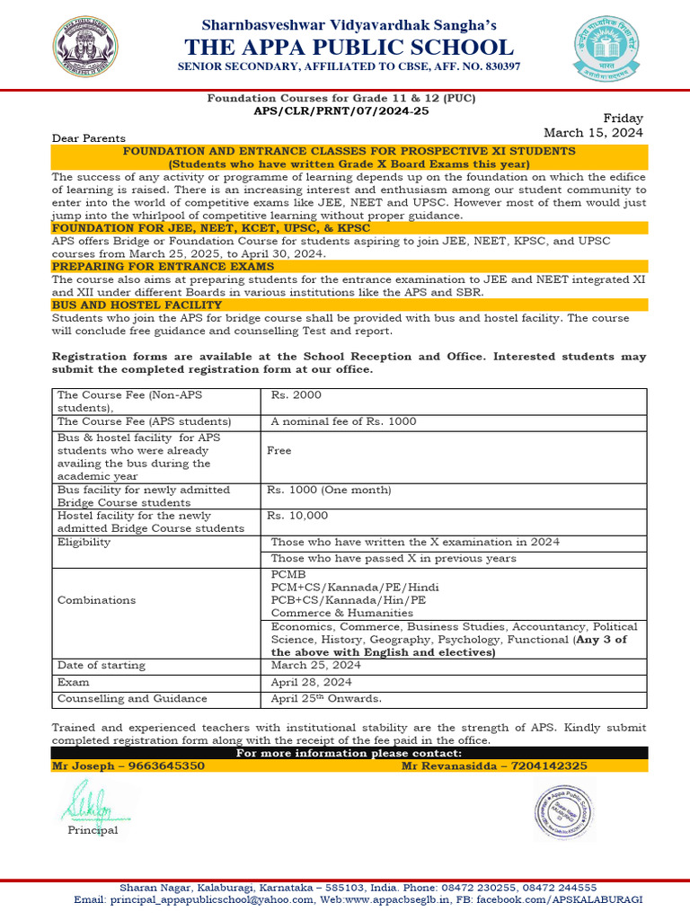 Clr-prnt-07!24!25 - Bridge Course For Grade X Pass Students - Viju Kalara Jose | PDF | Schools ...