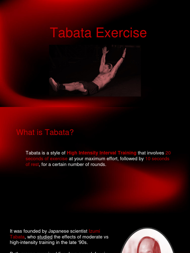 TABATA Lecture | PDF | High Intensity Interval Training | Aerobic Exercise