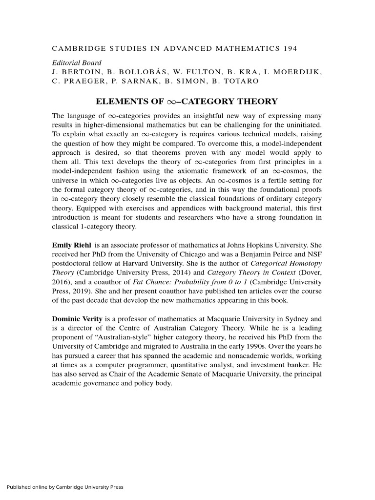 01.0 - PP - I - IV - Frontmatter 02-07-2024 À 7.09.14 | PDF | Mathematical Analysis | Theory