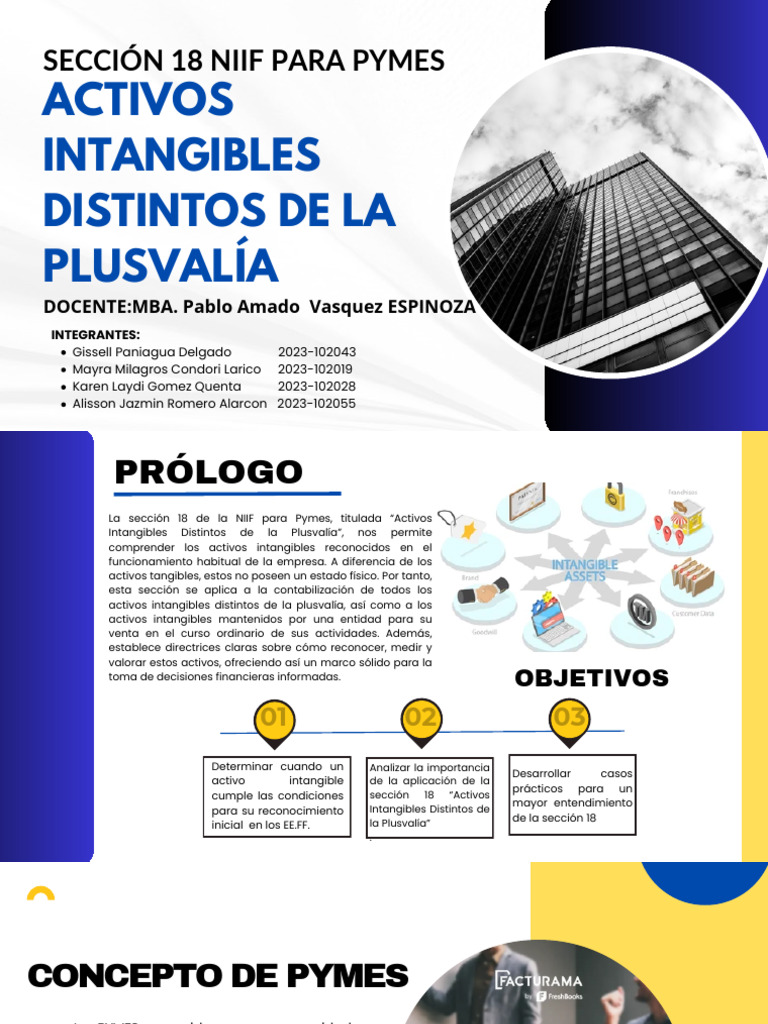 Sección 18 Niif para Pymes | PDF | Activo intangible | normas ...