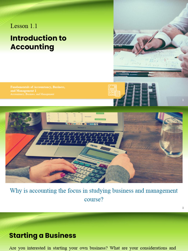 Introduction To Accounting | PDF | Accounting | International Financial ...