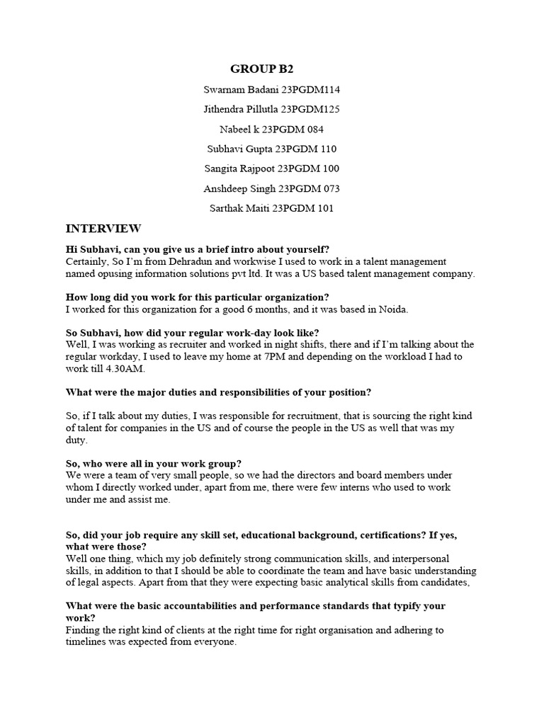 Group B2 | PDF | Workplace | Psychology