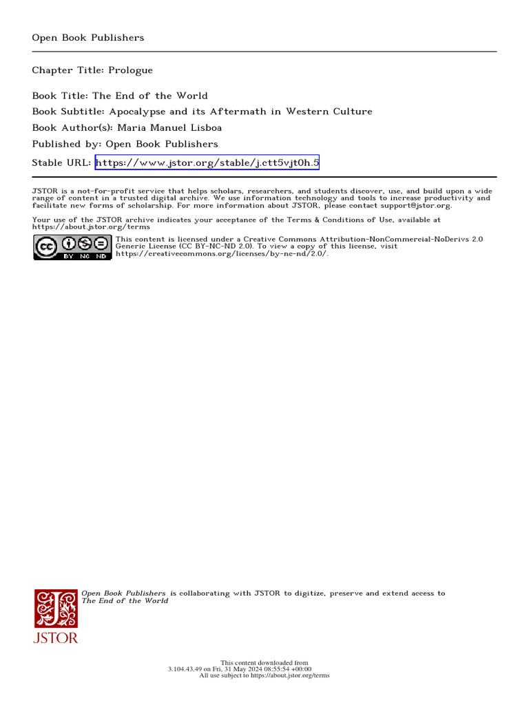 Lisboa Prologue 2011 | PDF | Apocalyptic And Post Apocalyptic Fiction ...