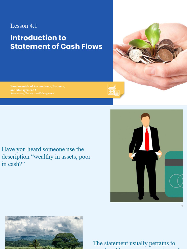 Lesson 4.1 Introduction To Statement of Cash Flows | PDF | Debits And ...