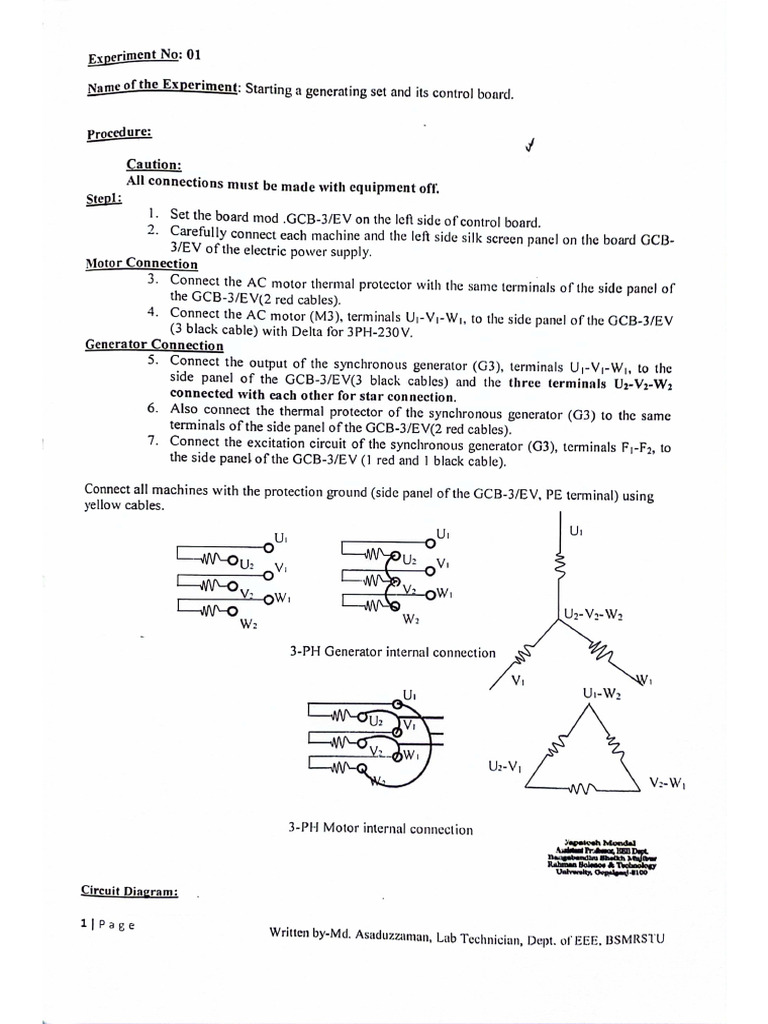 Power System Lab manual | PDF