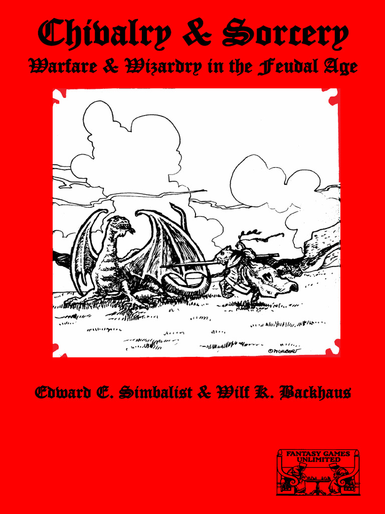Chivalry & Sorcery 1e Red Book 2nd Print Edtion (Phoenix) | PDF