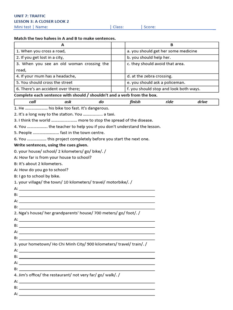 G7 Unit 7 Lesson 3 (NO KEYS) | PDF