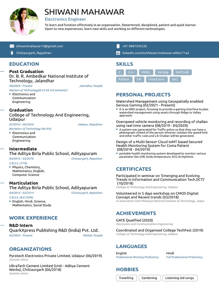 Resume 4 | PDF | Computing | Engineering