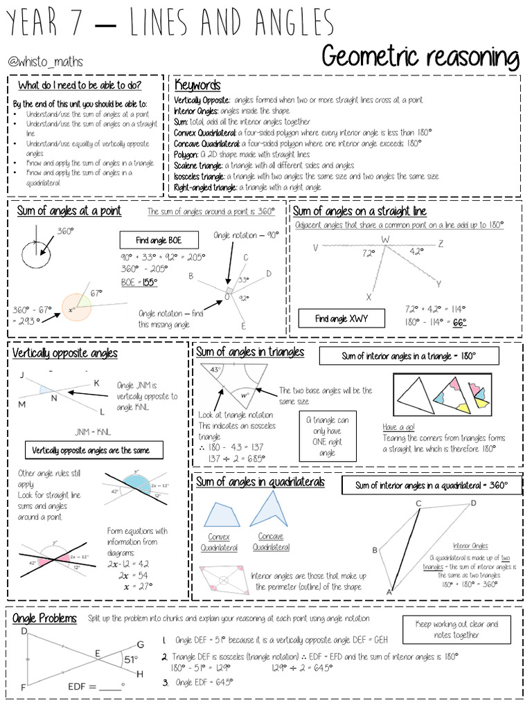 Unit 12 Geometric Reasoning KO | PDF | Triangle | Polytopes