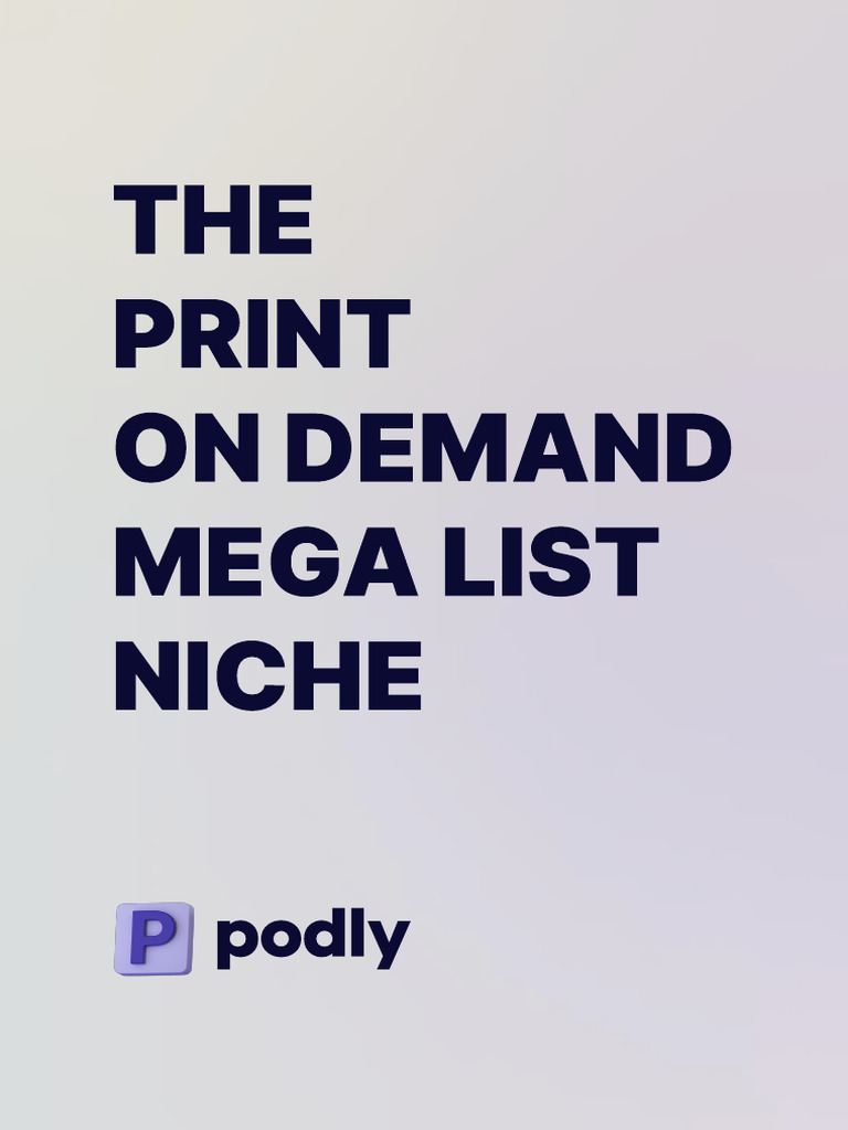 The Podly Ultimate Niche List | PDF