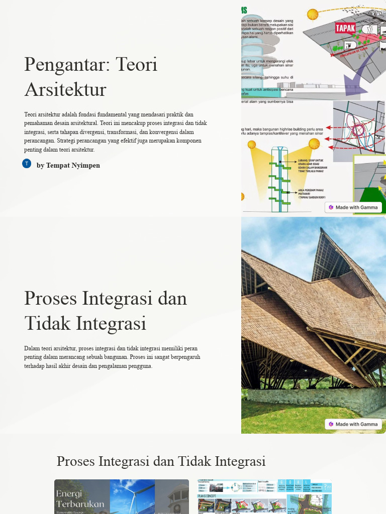 Teori Arsitektur dan Integrasi | PDF