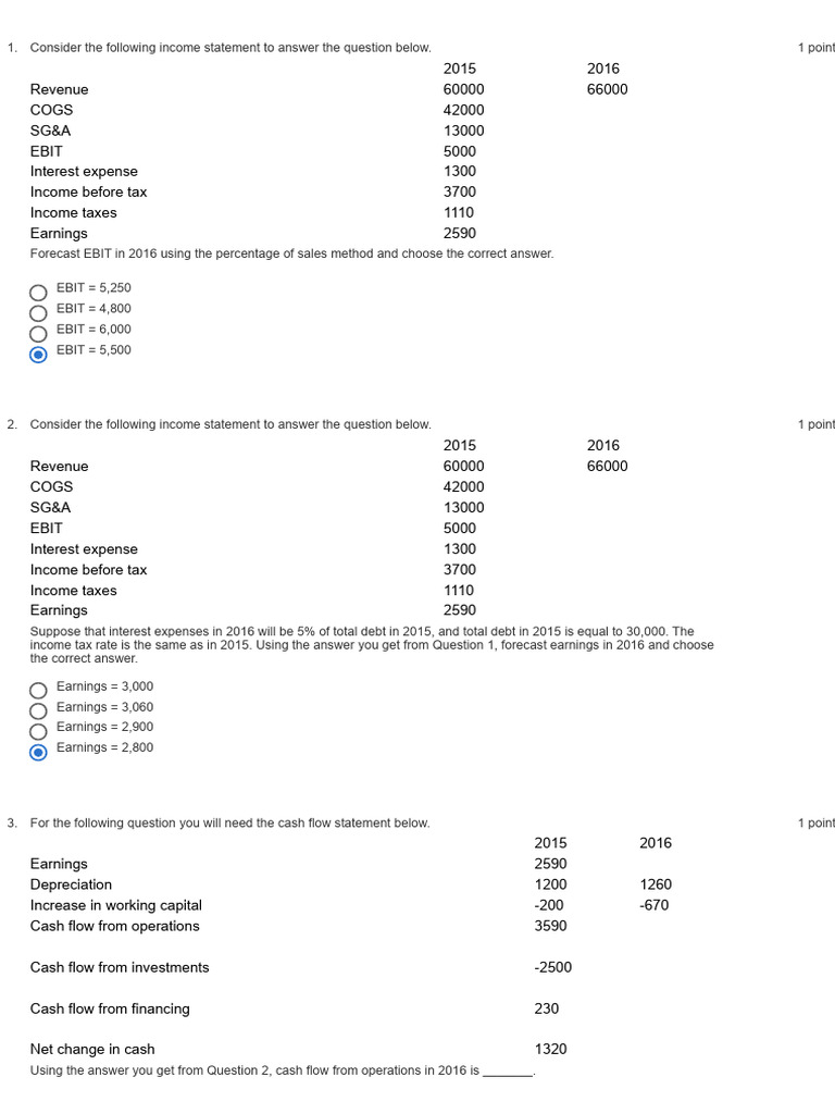 Forecasting for the Long-Term and the Short-Term Quiz _ 2 | Download ...