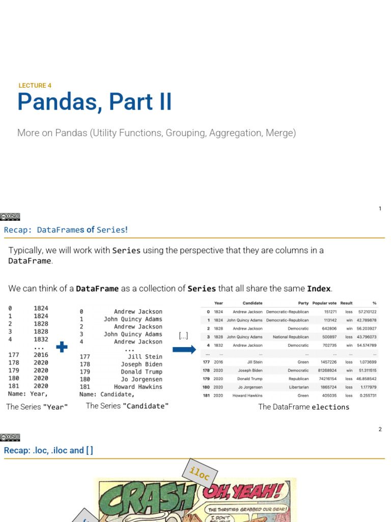 Lec 04 - Pandas 2 - Continued | PDF | Computer Programming | Software ... Lec 04 - Pandas 2 - Continued | PDF | Computer Programming | Software ...
