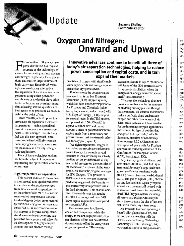 Article - Oxygen & Nitrogen - Onward & Upward | PDF