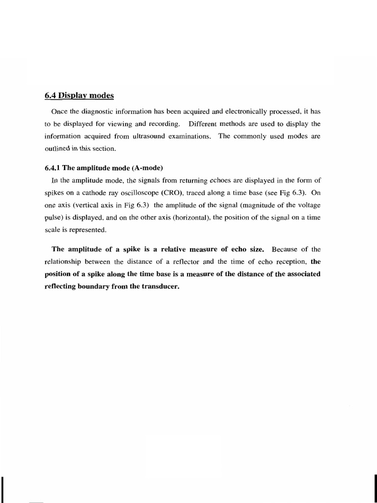 Ultrasound Display Modes Explained | PDF | Doppler Effect | Medical ...