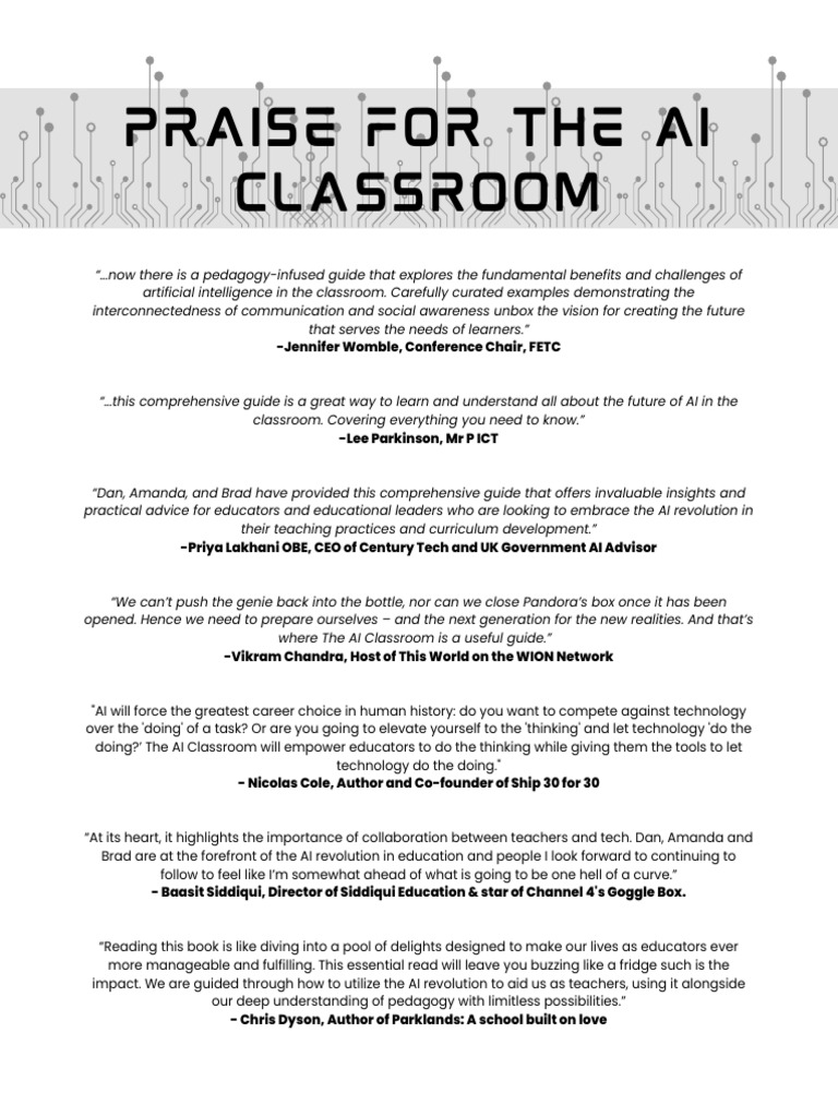 AI Classroom: A Guide for Educators | PDF | Artificial Intelligence ...