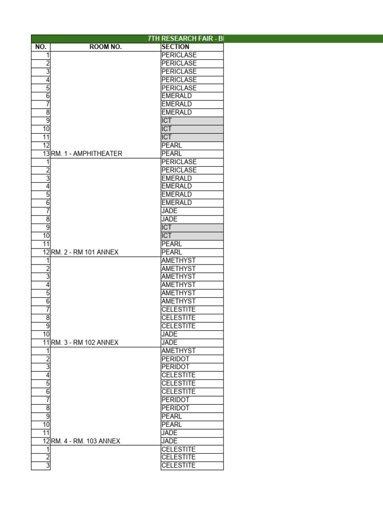 7th Research Fair Audience 1 | PDF | Minerals | Gemstone