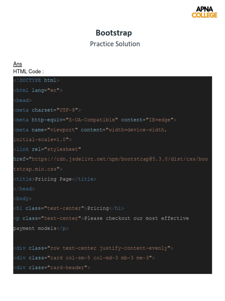 17. Bootstrap (Ans) | PDF