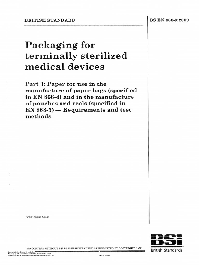 BS en 868-3 | PDF