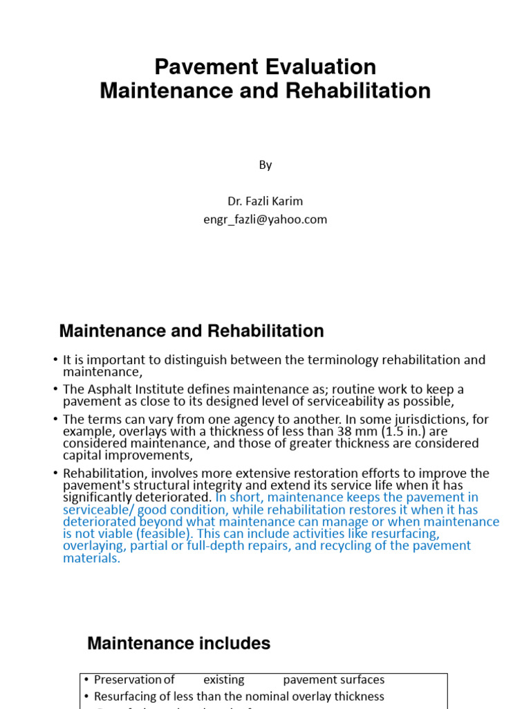 Pavement Evaluation & Rehabilitation | PDF | Road Surface | Road