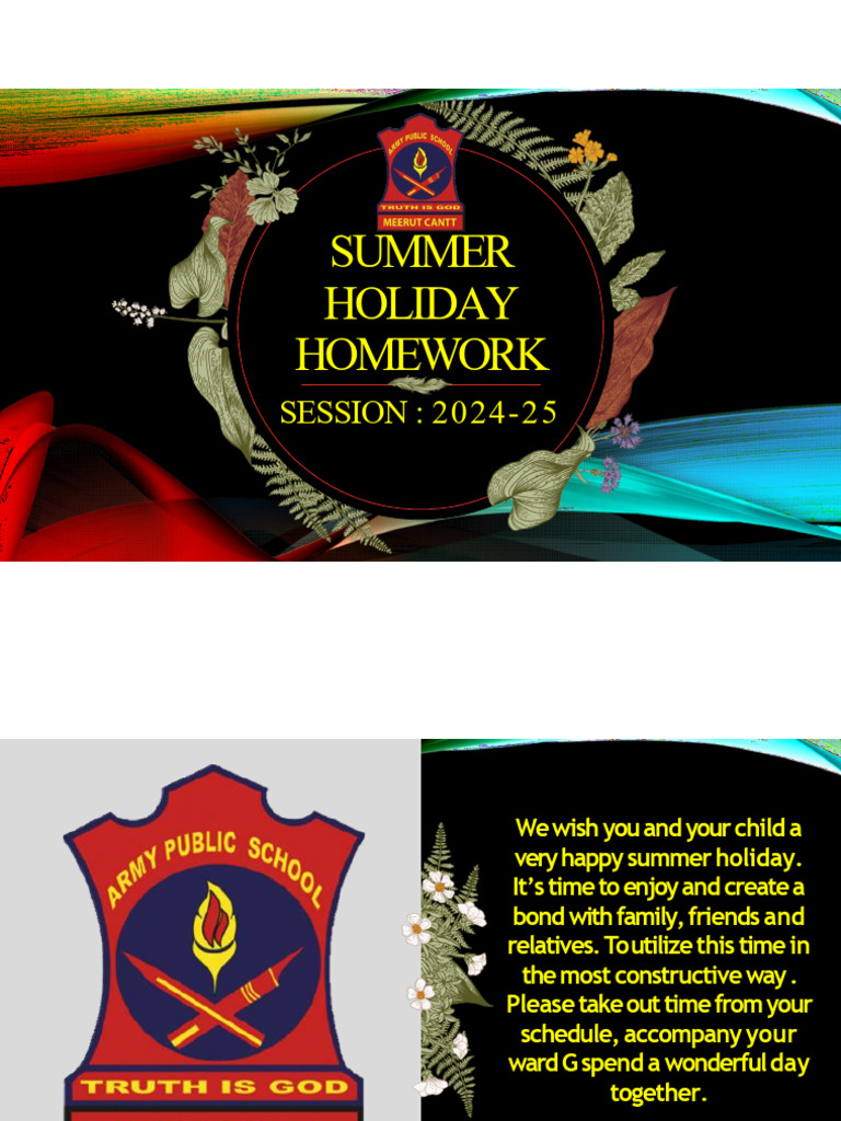 Class - Vi Summer Holiday Homework 2024-25 | PDF | Water Conservation