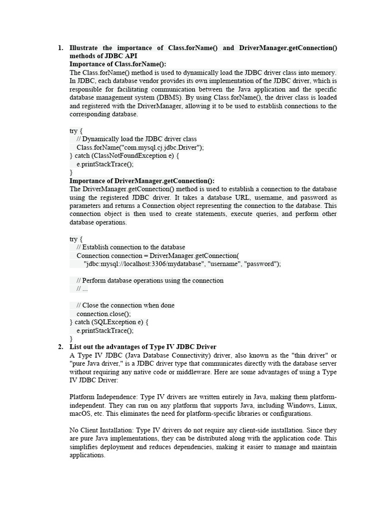 JDBC & SQL Essentials for Developers | PDF | Dynamic Web Page | Computing
