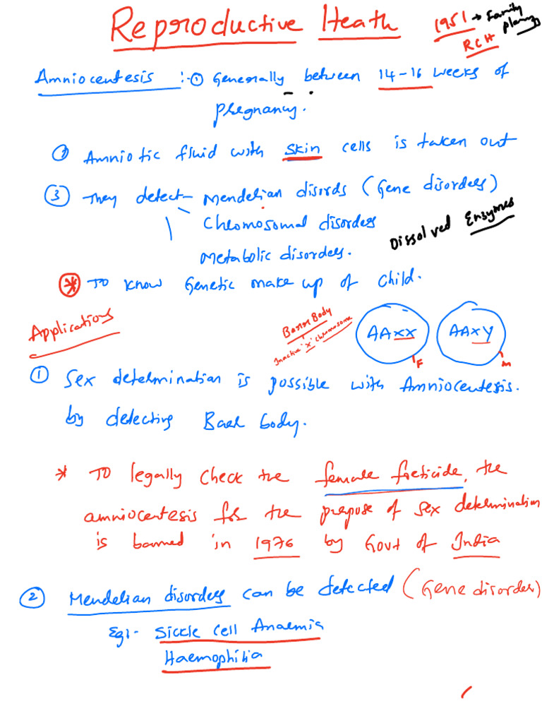 Reproductive Health Notes-Shekar | PDF | Menstrual Cycle | Sexually ...
