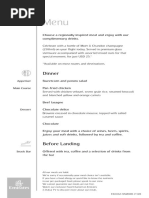 Emirates In-Flight Dining Menu | PDF | Meal | Drink