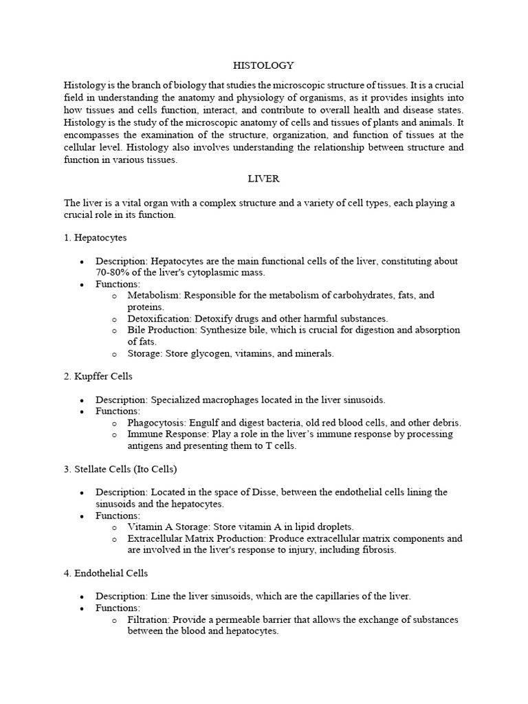 Histology 3sem | PDF | Ovary | Liver