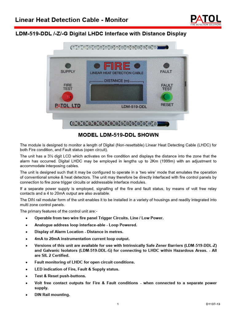 Datasheet Digital LHDC D1137-13 | PDF | Power Supply | Electrical Network