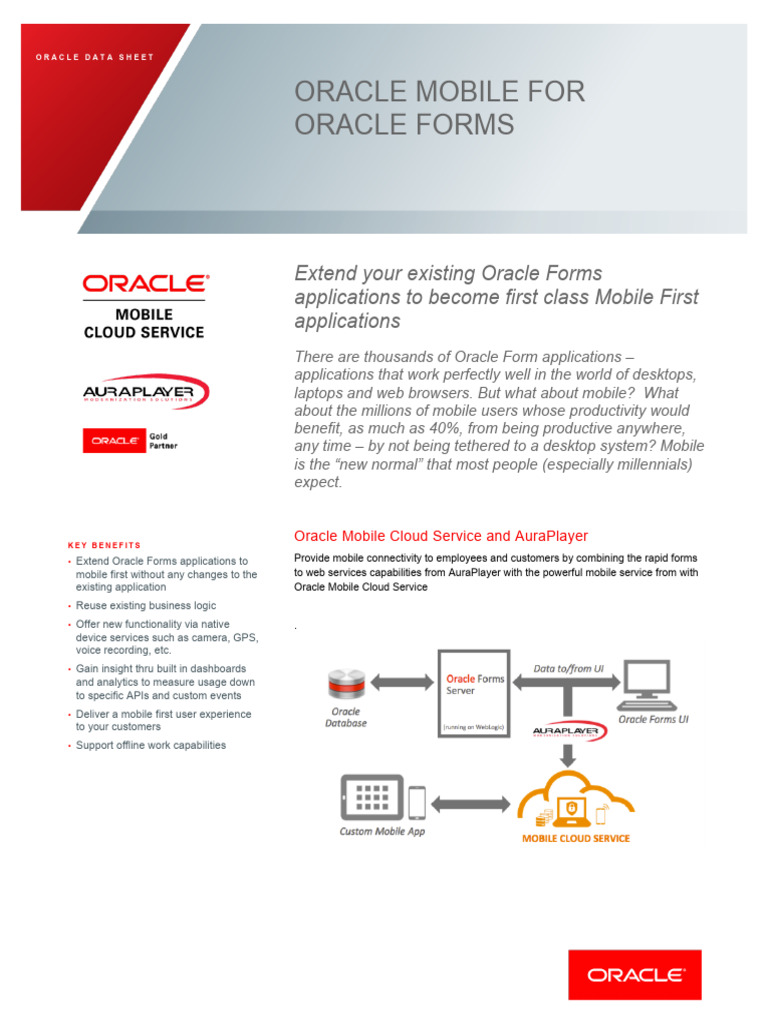 Oracle Mobile For Oracle Forms Ds 3030786 | PDF | Mobile App ...